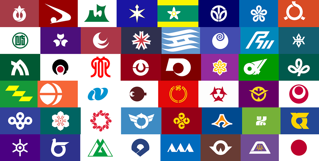 Hidden characters, shapes and symbolism in Japan's prefectural flags ...